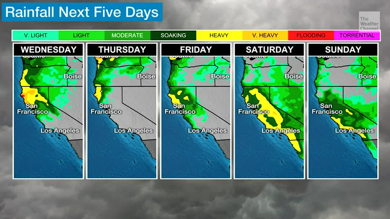 Stormy West Forecast To Continue Into Next Week - Videos from The ...