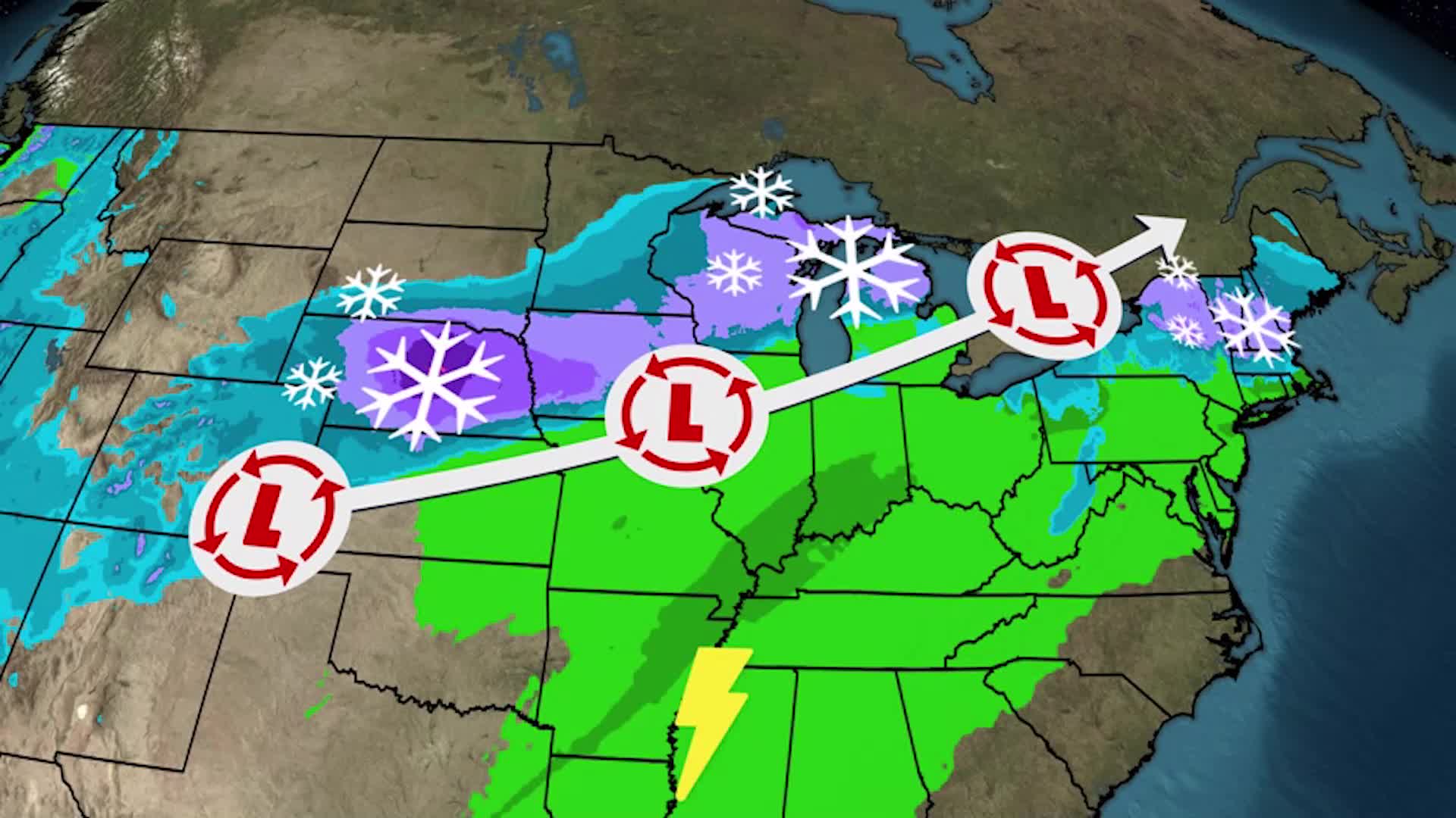 Winter Storm Dropping Snow, Rain From Plains To Midwest Wednesday ...
