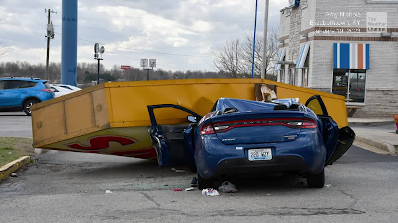 Woman Killed By Falling Sign - Videos from The Weather Channel