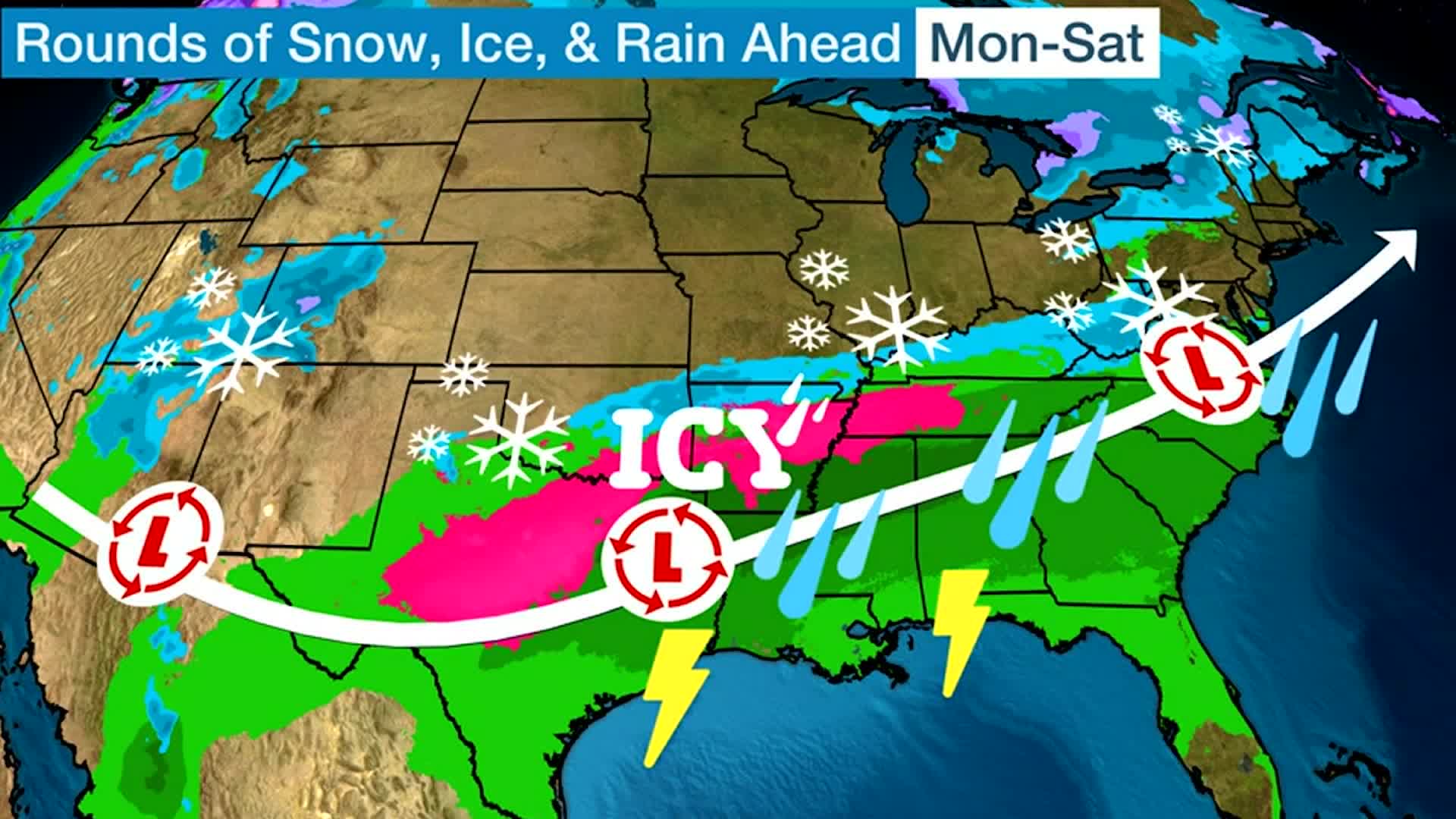 Rounds of Snow, Ice and Heavy Rain Ahead - Videos from The Weather Channel