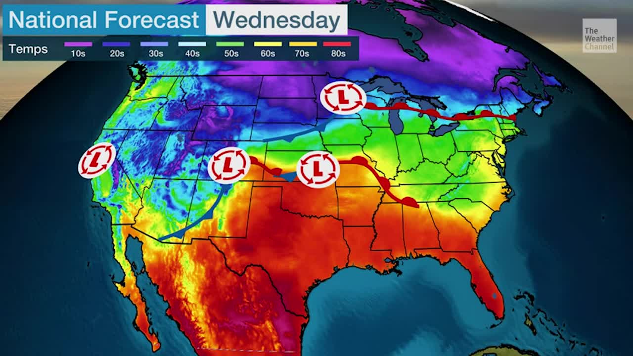 Your Weather From Coast To Coast: National Forecast - Videos from The ...
