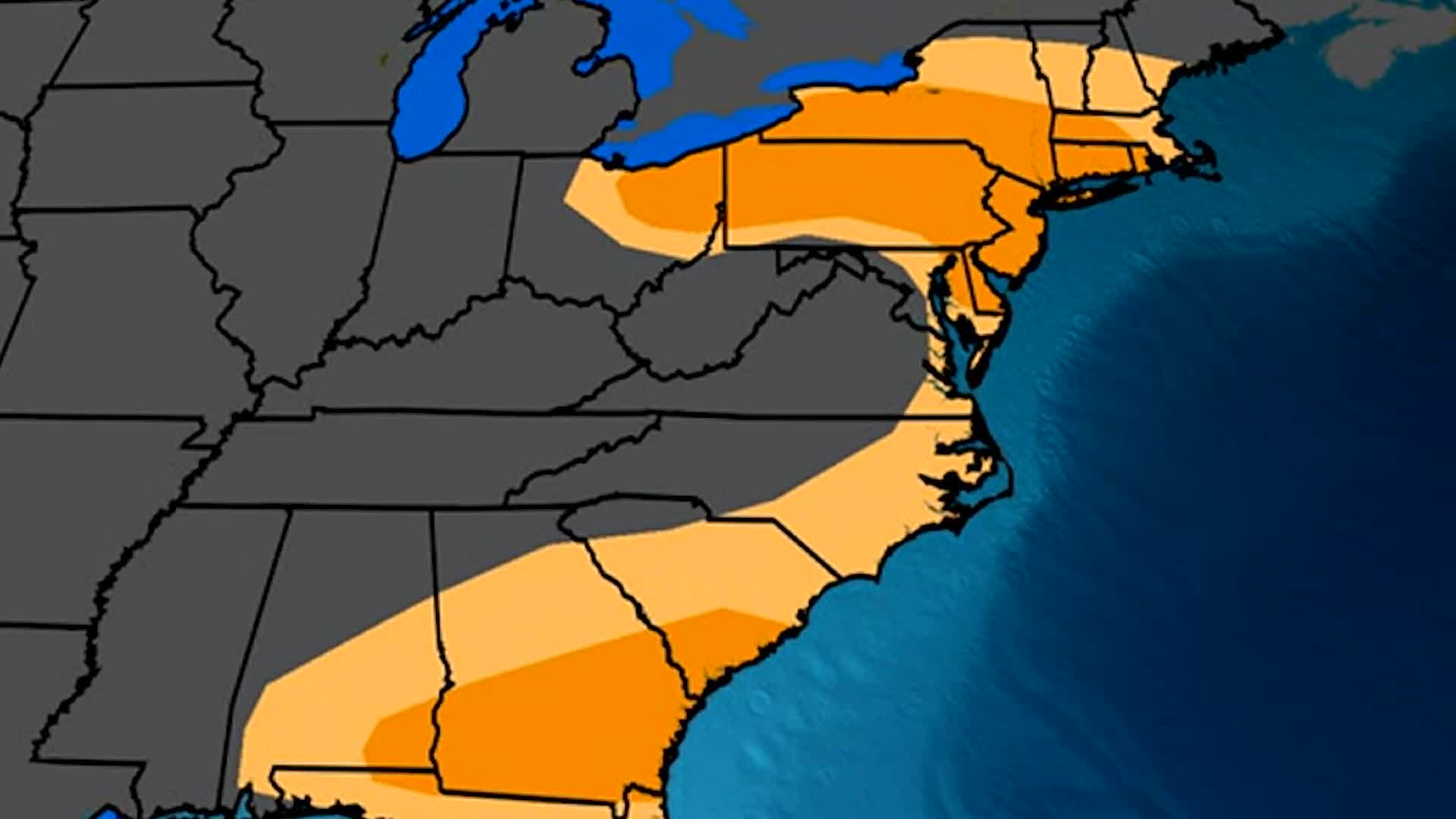 Severe Storms And High Wind Possible Today From Northeast To The South ...