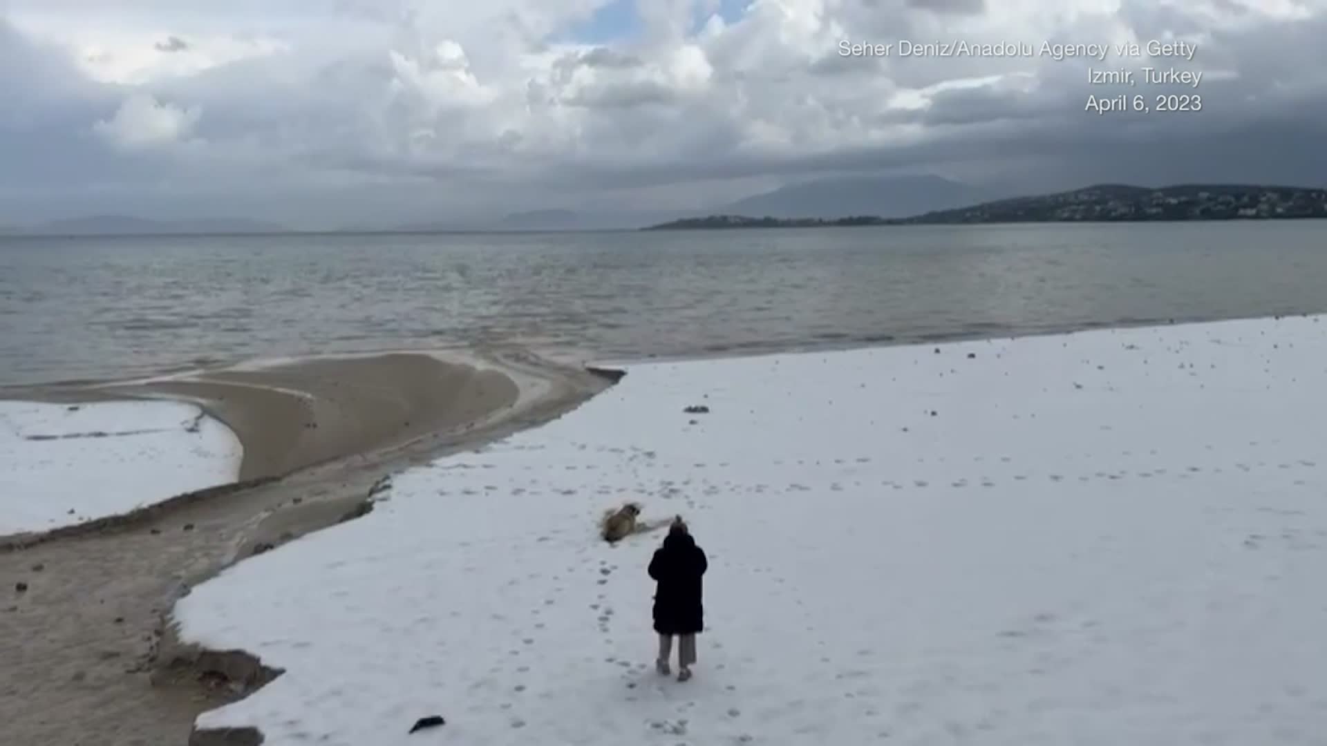 Not Snow, It’s Hail Covering The Beach - Videos from The Weather Channel