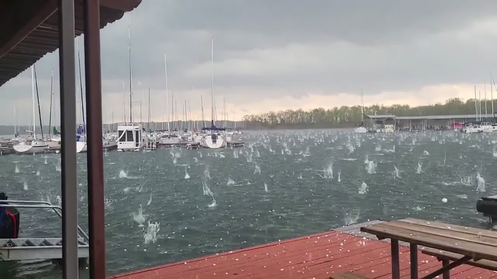 Baseball-Sized Hail Strikes Marina - Videos from The Weather Channel