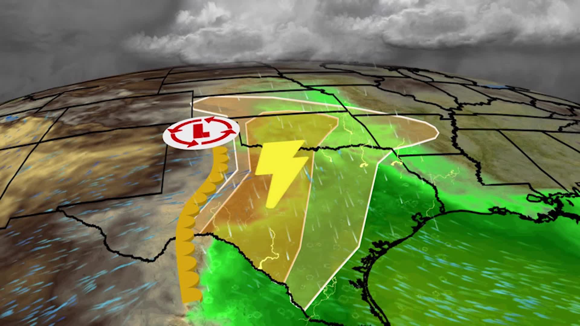 Severe Weather Threat In Plains Packs Hail, High Winds - Videos from ...