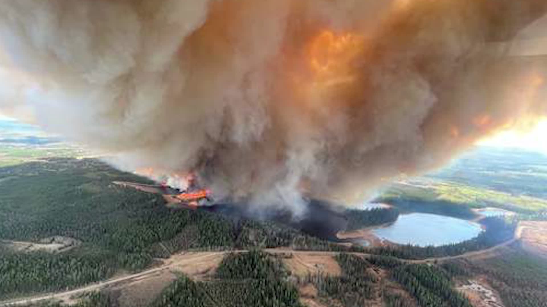 Alberta Wildfires Force Thousands From Homes Videos From The Weather
