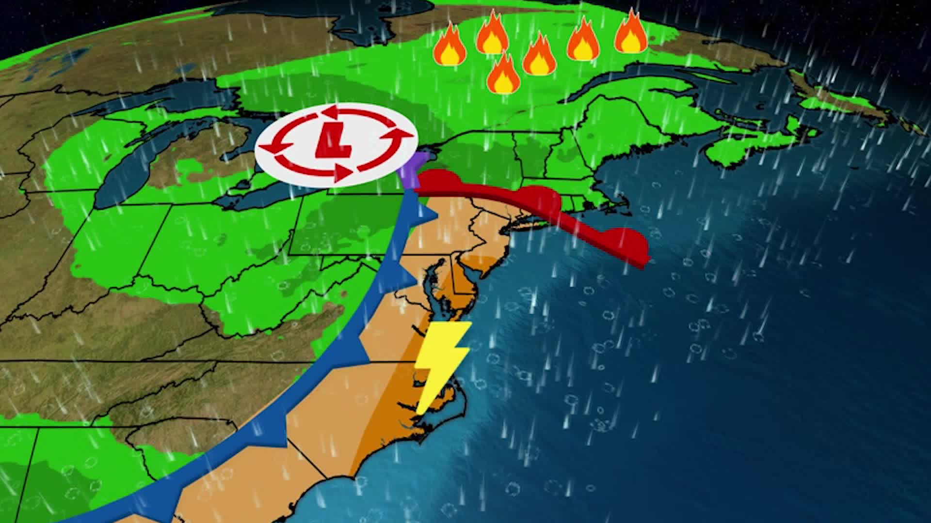 Stormy Pattern To Dominate East, Great Lakes This Week - Videos from ...