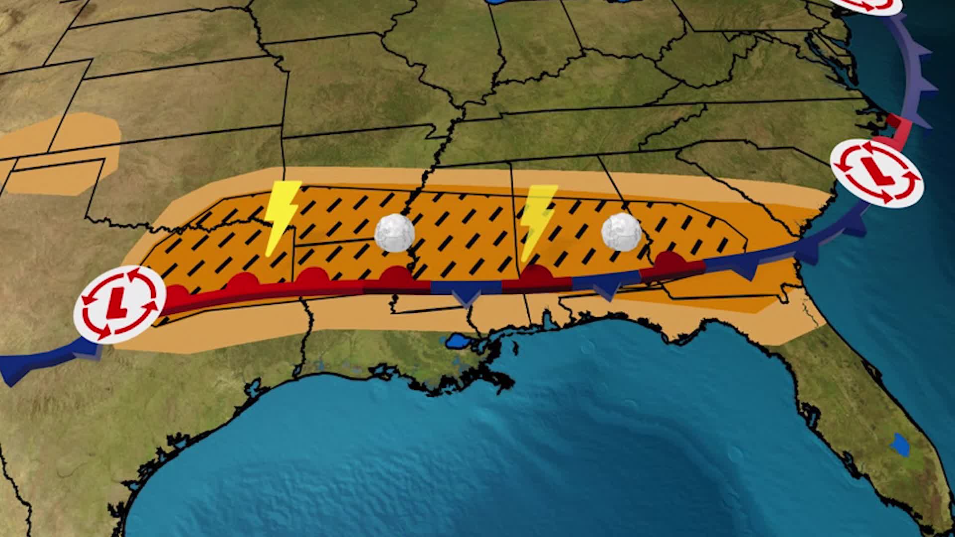 Large Hail, Wind Damage Threat Across South Tuesday - Videos from The ...