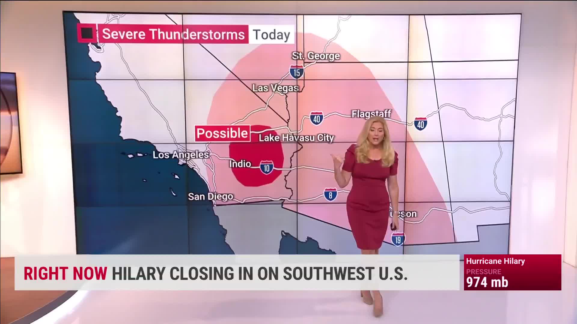 Where Hilary Could Produce Severe Thunderstorms - Videos from The ...