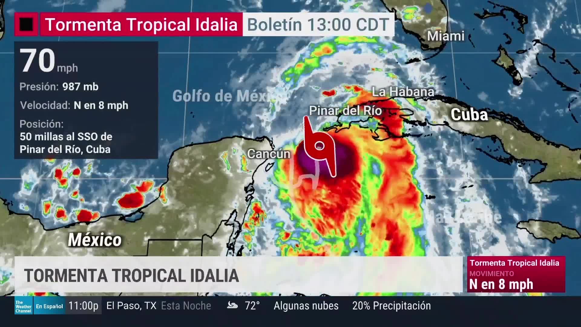 Idalia Será Huracán Antes de Llegar a Florida - Videos de The Weather ...
