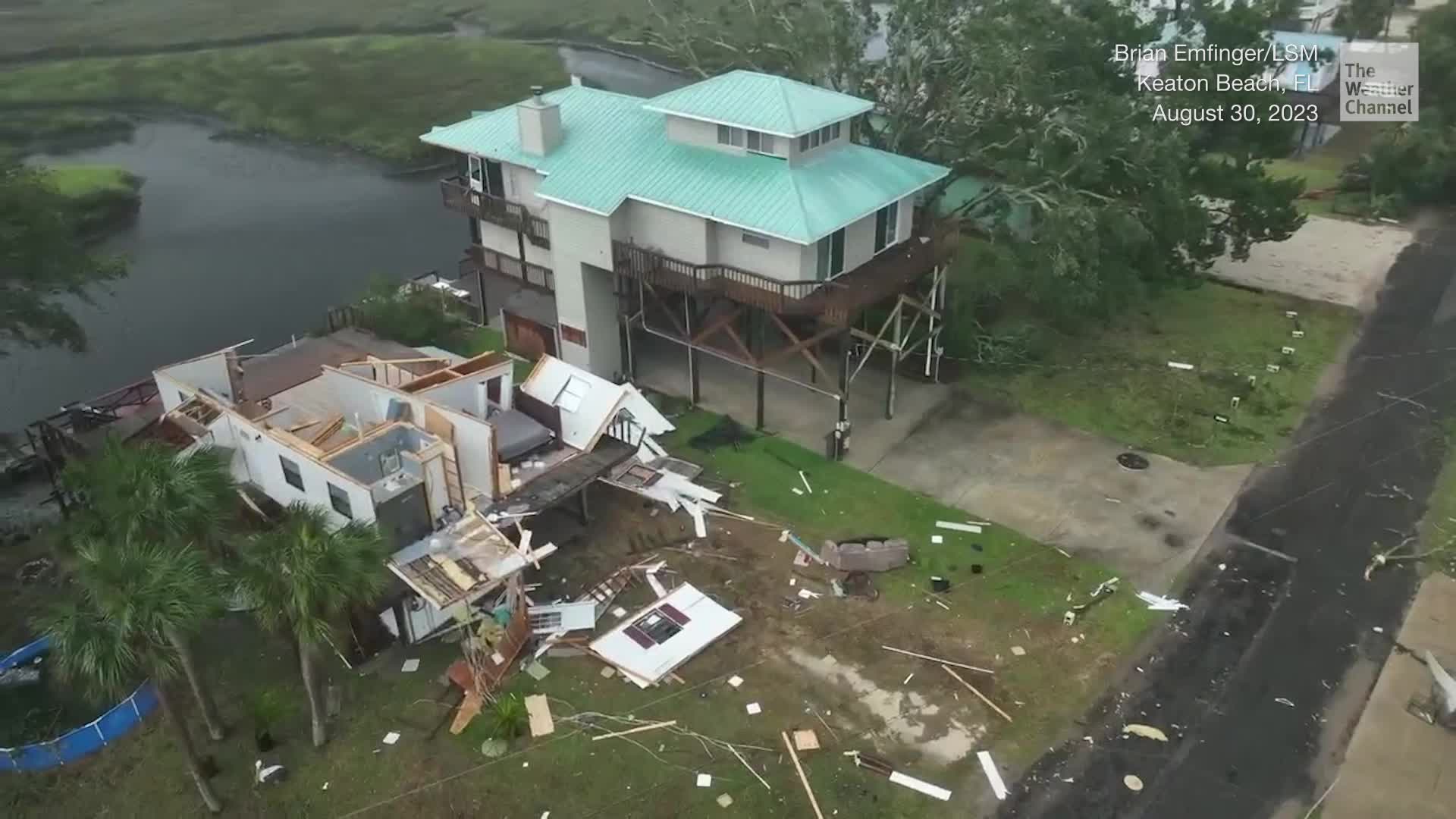 First Look At Idalia Landfall Zone - Videos from The Weather Channel