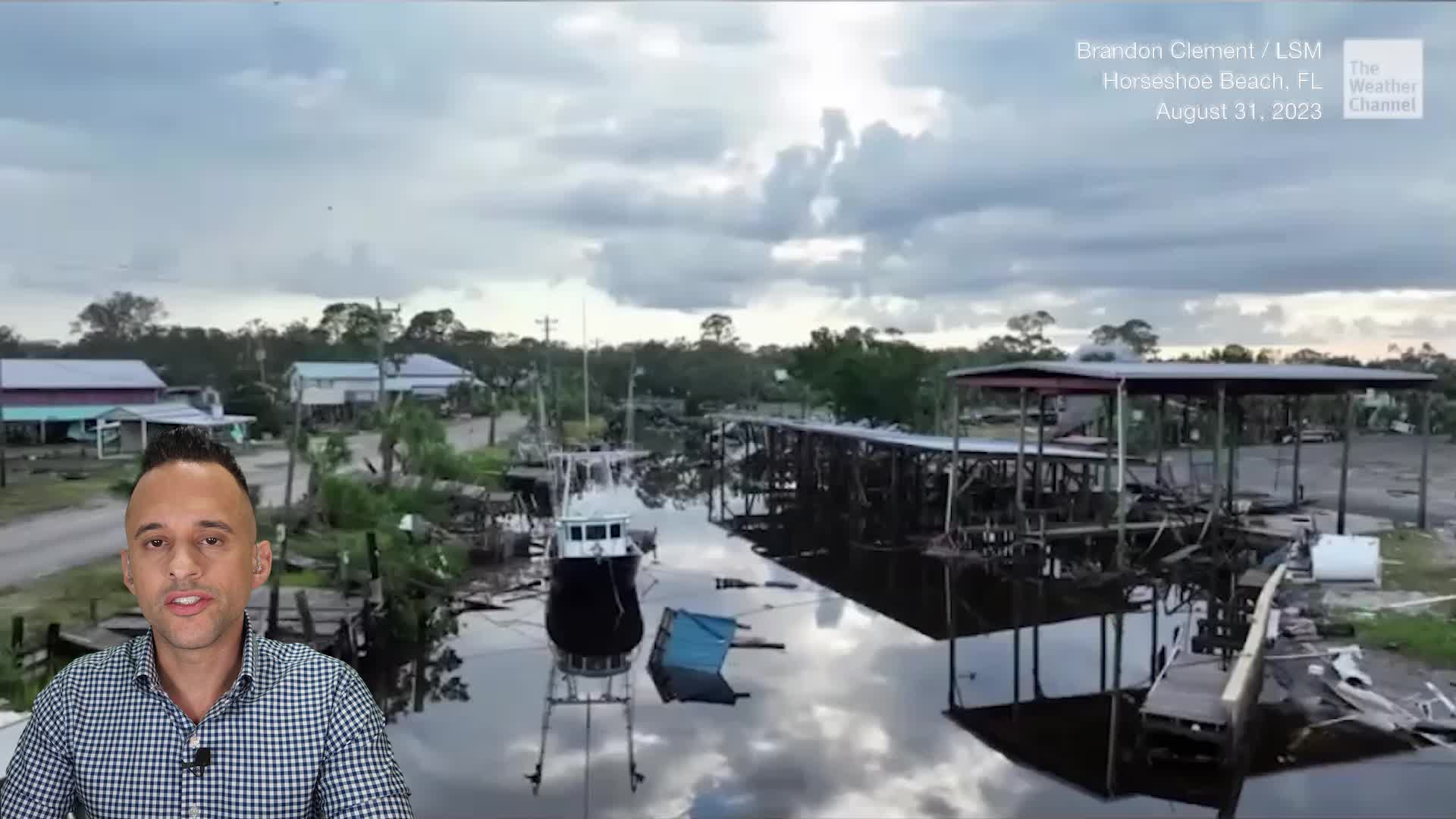 Our Meteorologist Reacts To Idalia Drone Footage - Videos from The ...