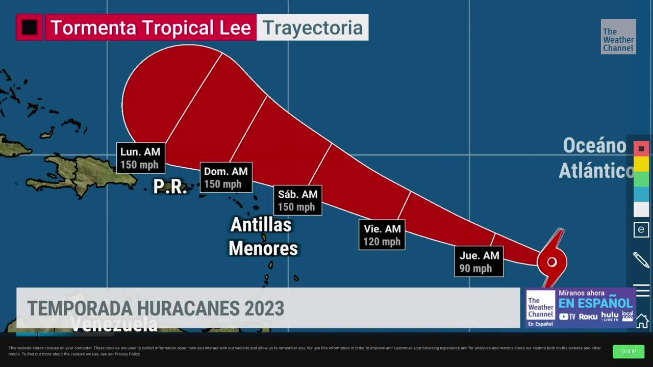 Lo Último sobre la Tormenta Tropical Lee - Videos de The Weather Channel