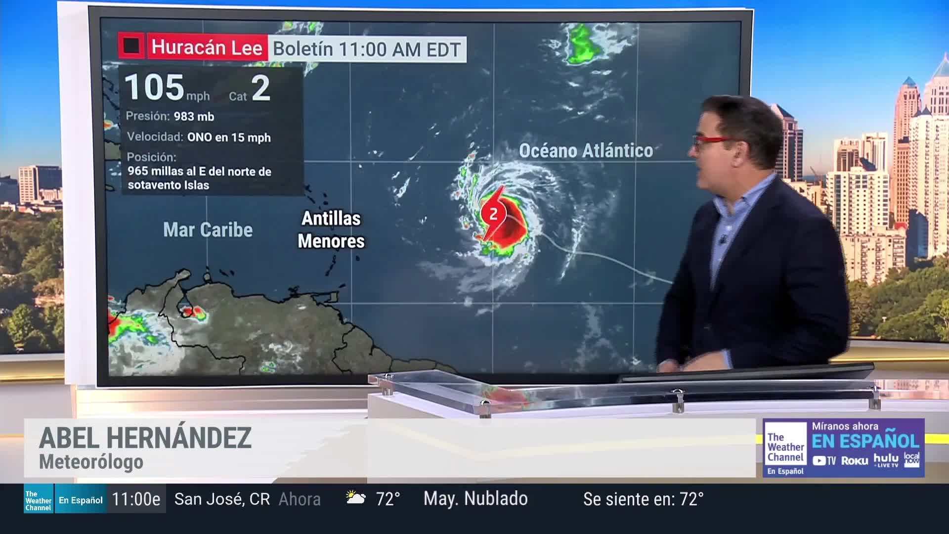Lee es Huracán Cat. 2 - Videos de The Weather Channel