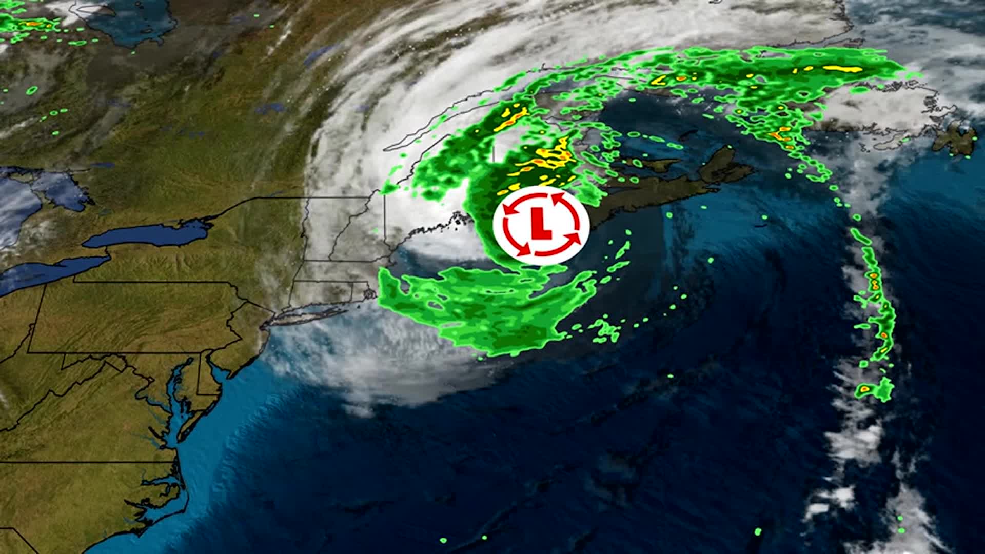 Post-Tropical Cyclone Lee Bringing Wind to Eastern Canada - Videos from ...