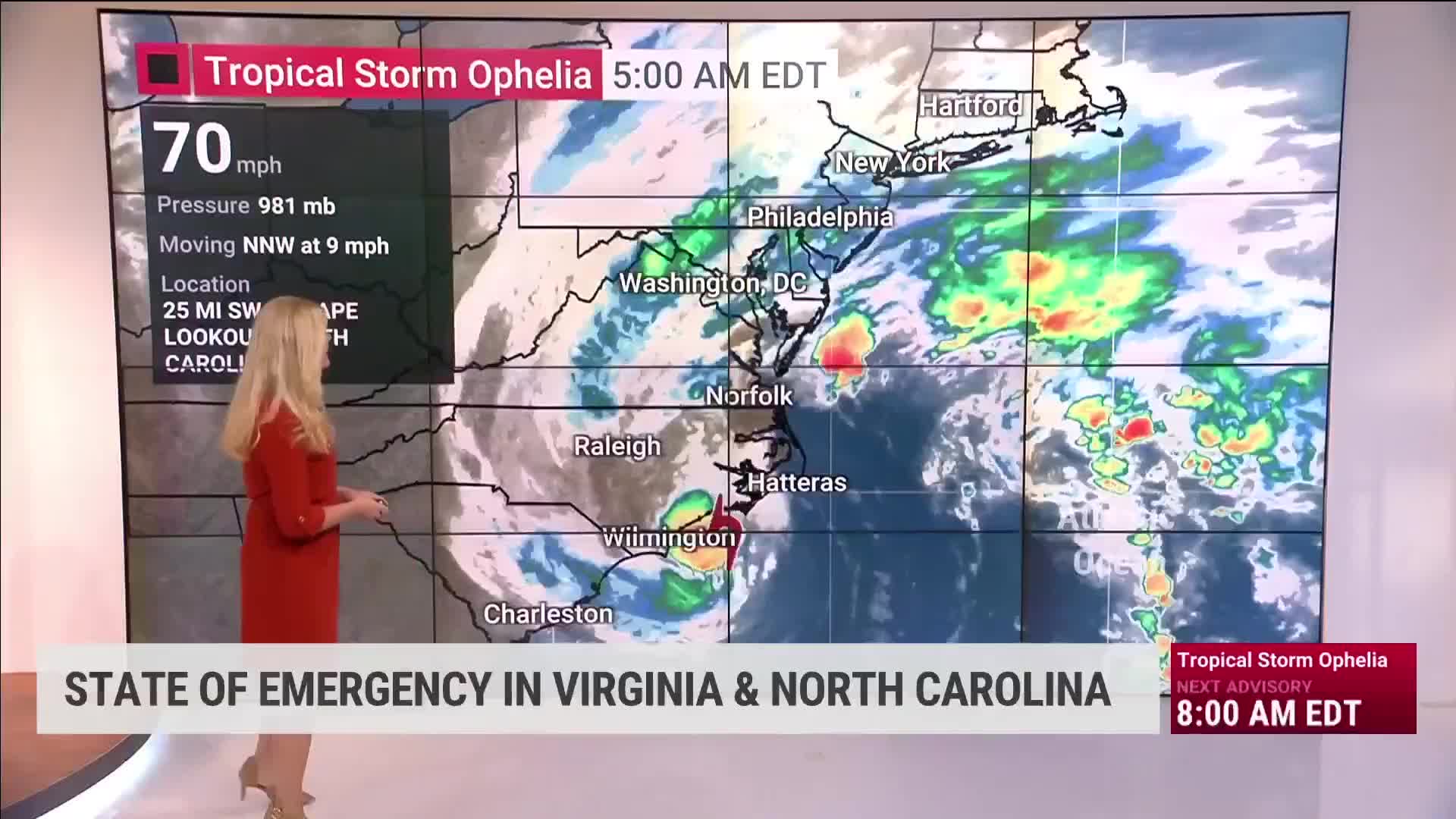 Ophelia Close To Landfall - Videos from The Weather Channel