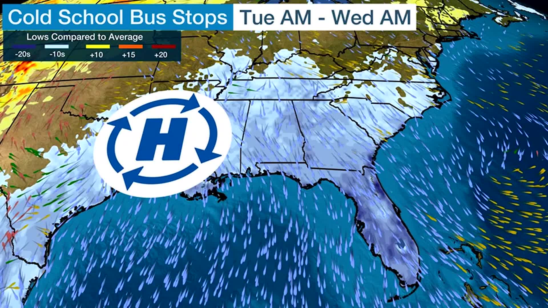 Tuesday Morning Bus Stop Temperature Check For The Southeast - Videos ...