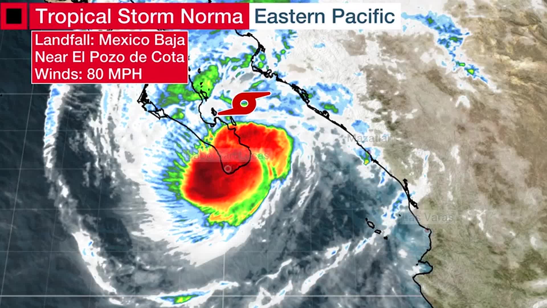 Norma Bringing Heavy Threat To Mexico, Southern U.S. - Videos from The ...