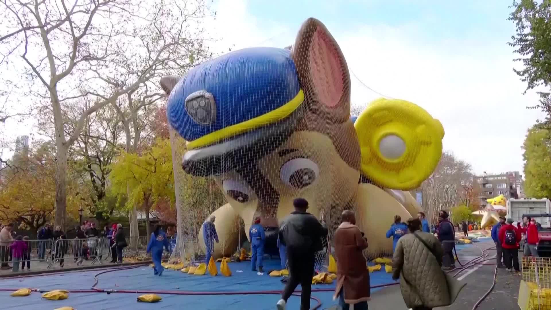 Macy’s Parade Balloons Inflate - Videos from The Weather Channel