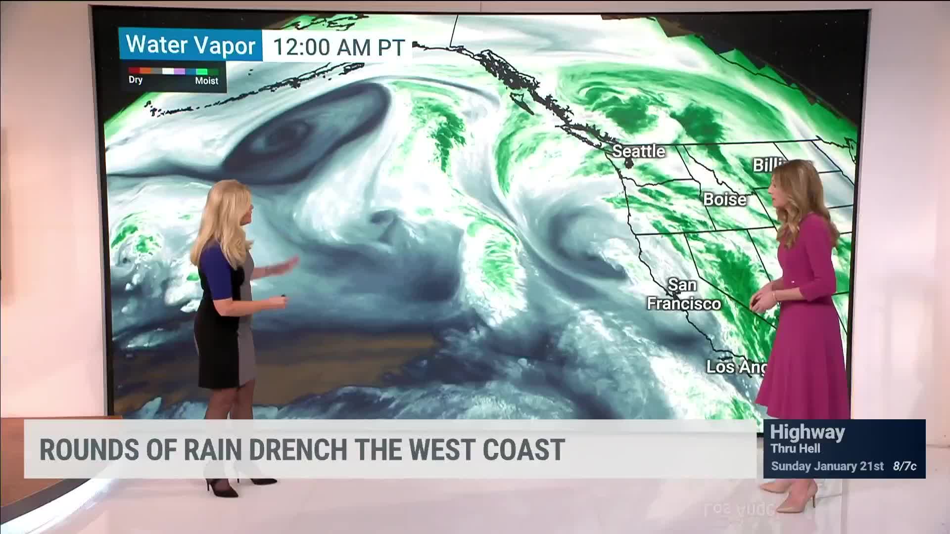 Series Of Storms To Bring Rain And Snow To California - Videos from The ...