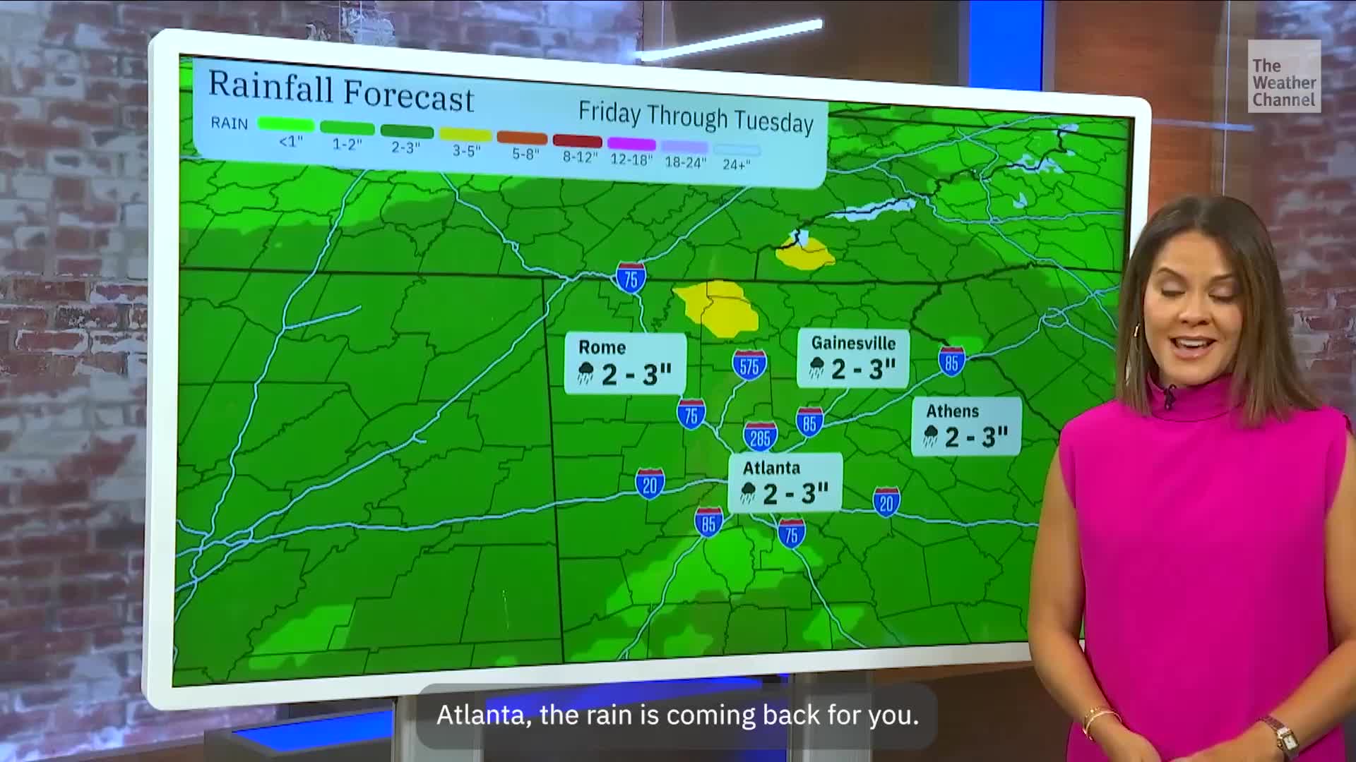 Rainy Days Coming For ATL Starting Friday - Videos from The Weather Channel
