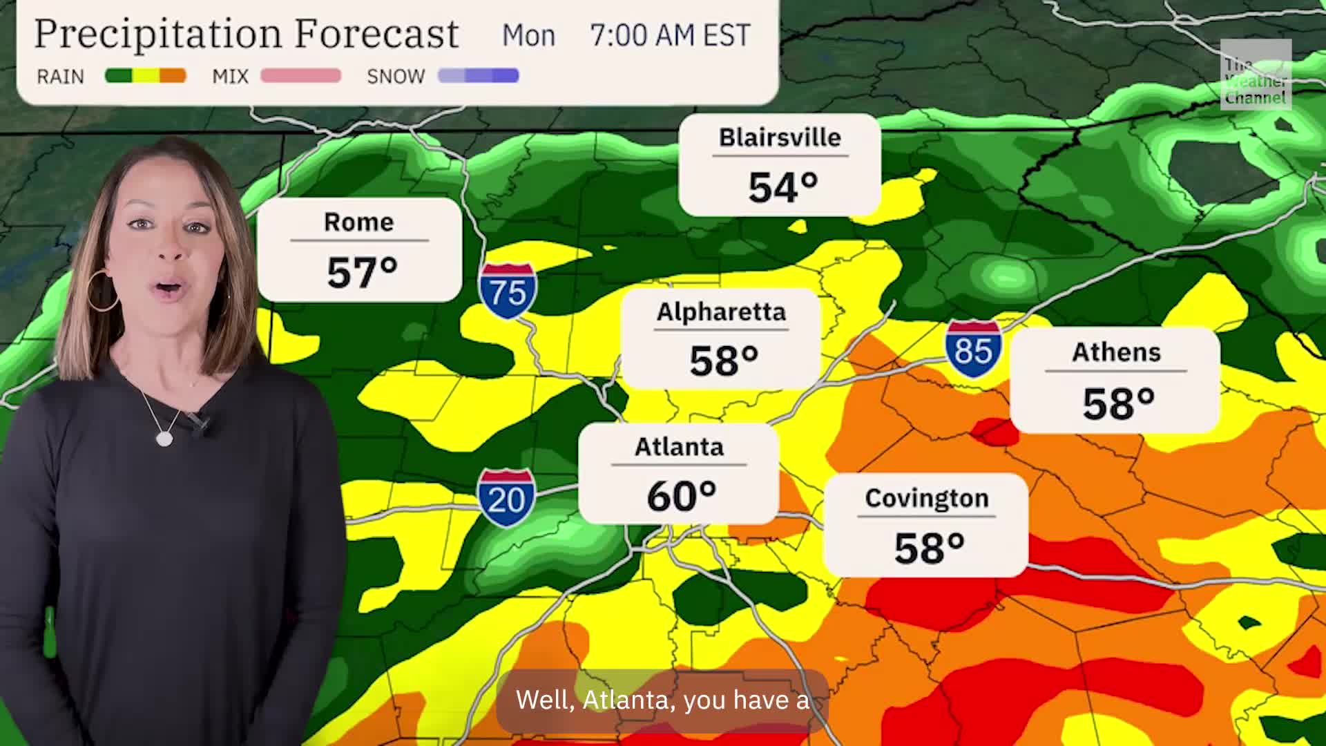 Soaked All Day: Rain, Severe Threat For Atlanta - Videos from The ...
