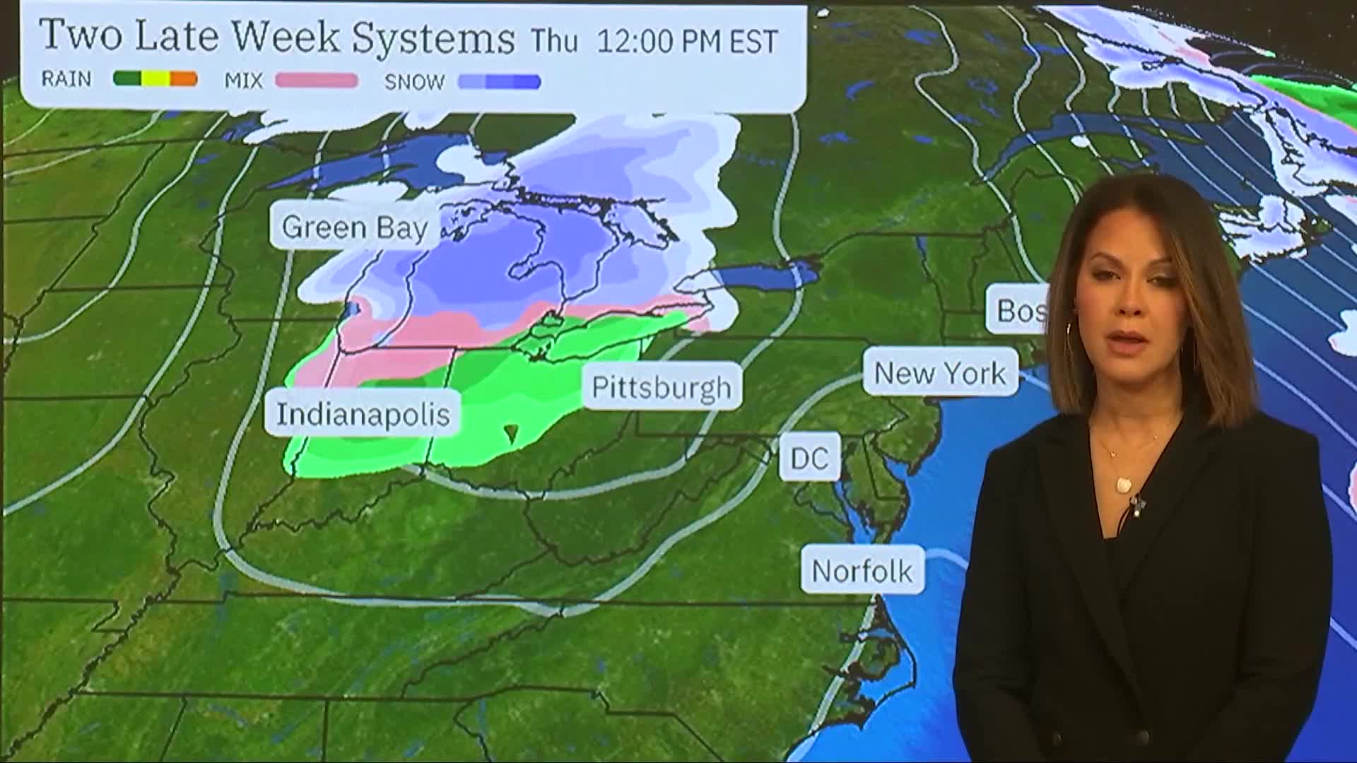 Two Systems To Spread Snow In Midwest, Northeast - Videos from The ...