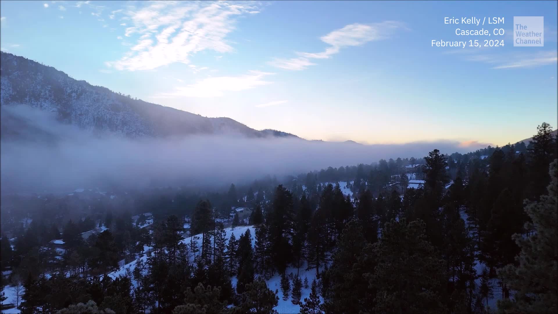 Valley Fog From Above In Colorado - Videos from The Weather Channel
