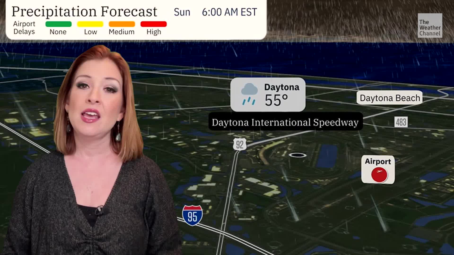 Rain Could Delay The Daytona 500 Sunday - Videos from The Weather Channel
