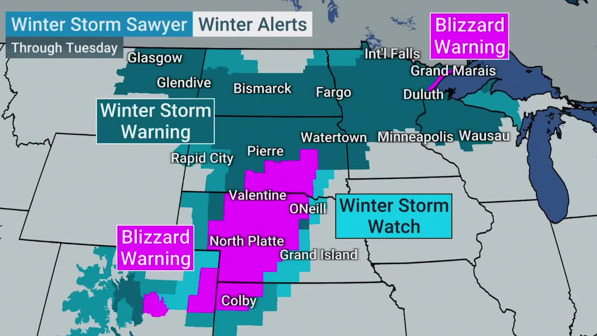 Blizzard Alerts Raised Across Multiple States - Videos from The Weather ...