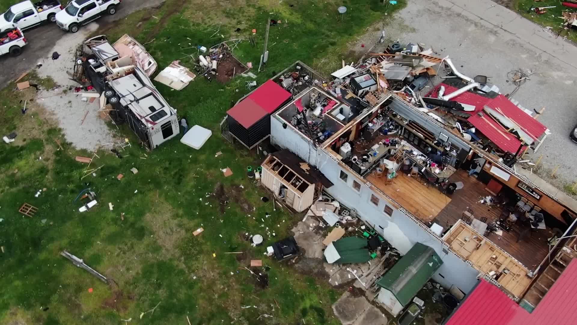 Ohio Storm Damage Seen In Drone Video - Videos from The Weather Channel
