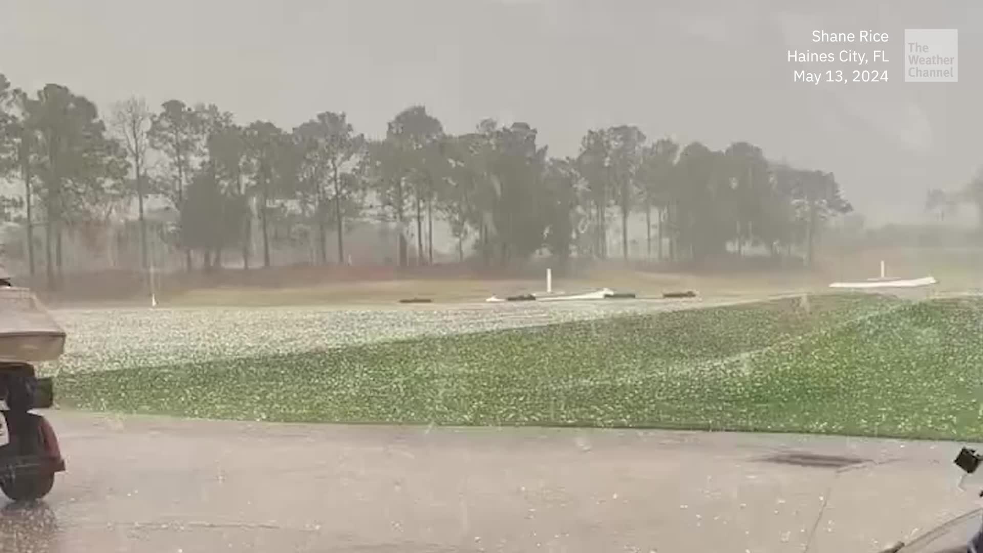 FORE! Hail Pounds Florida Golf Course - Videos from The Weather Channel