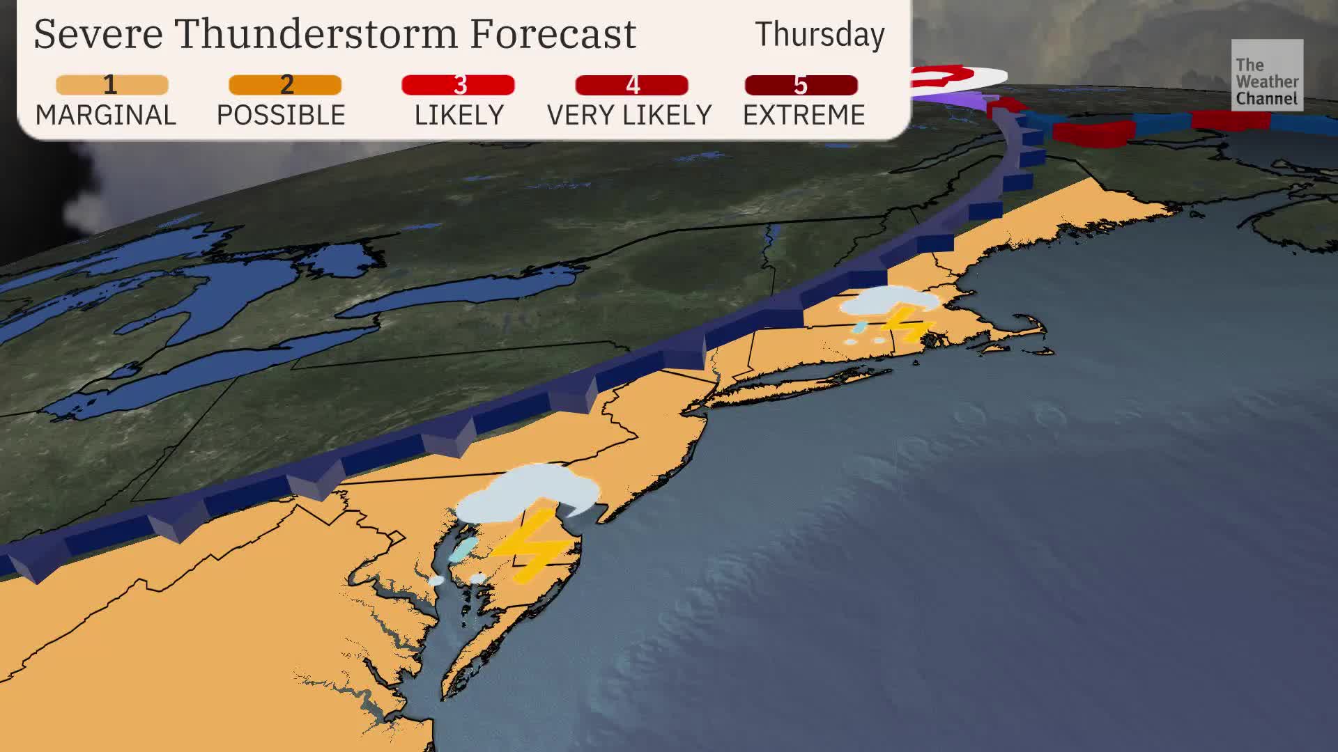 Late Week Severe Threat Moves Into The Northeast - Videos from The ...