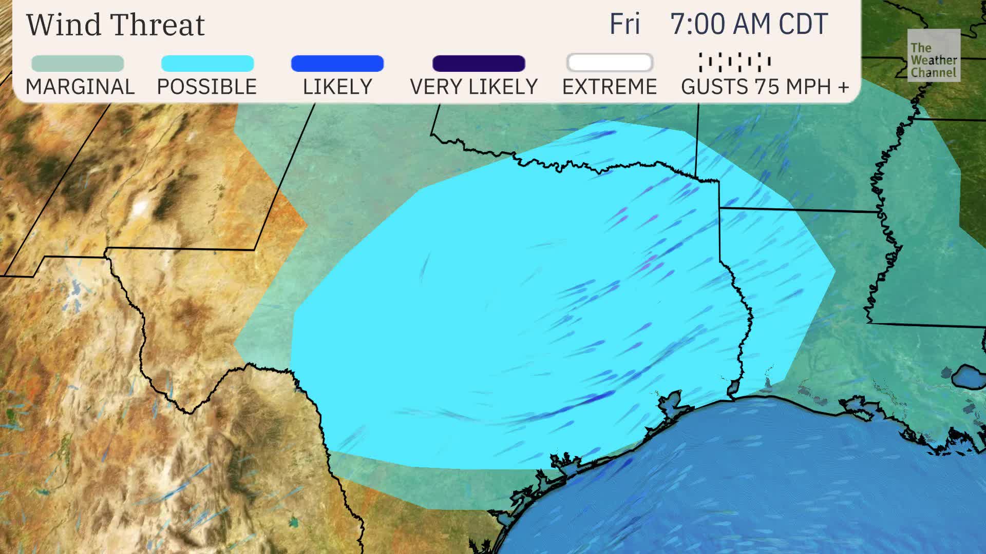 Texas, Louisiana Face High Winds And Flood Risk - Videos from The ...
