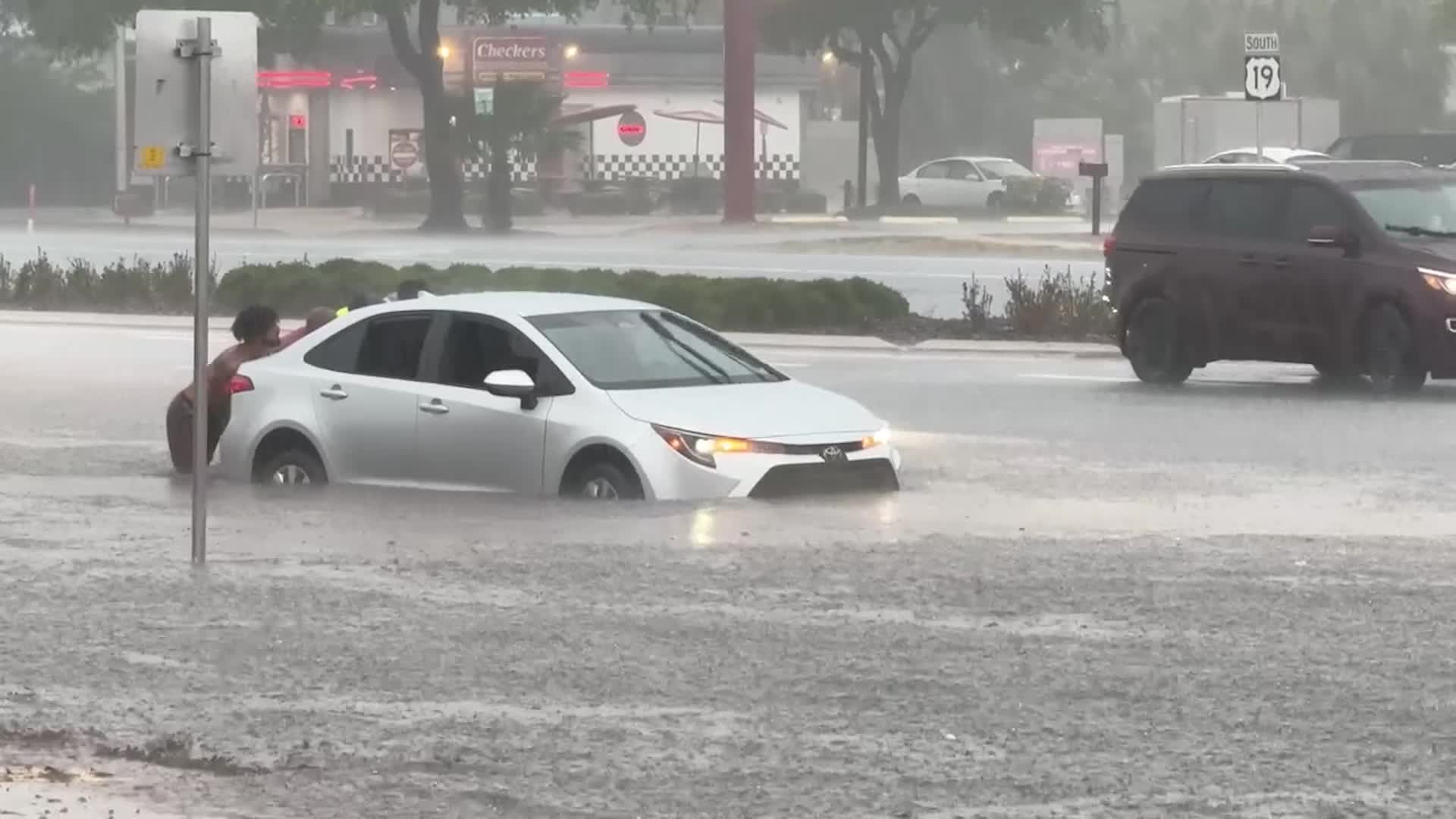 Cars Stranded, Streets Covered In Florida Rain - Videos from The ...