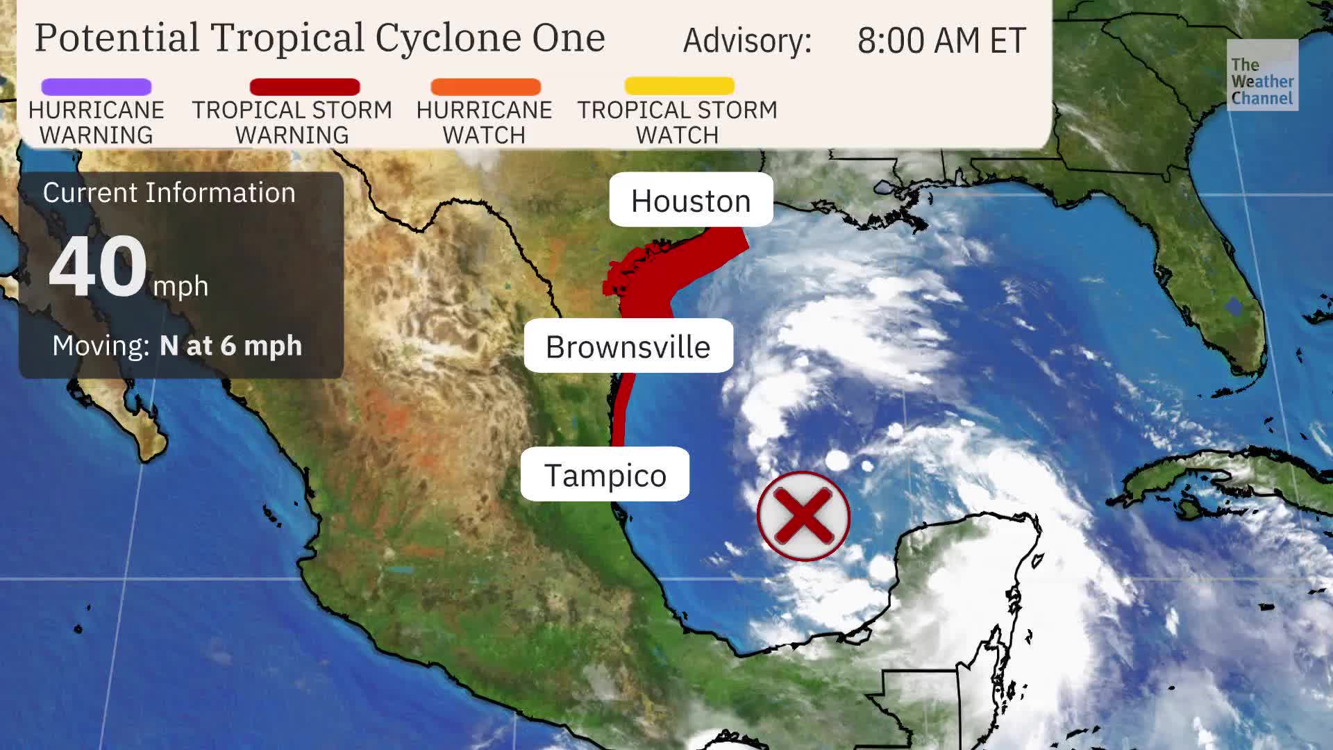 Tropical Storm Warnings For Texas, Mexico Coasts - Videos from The ...