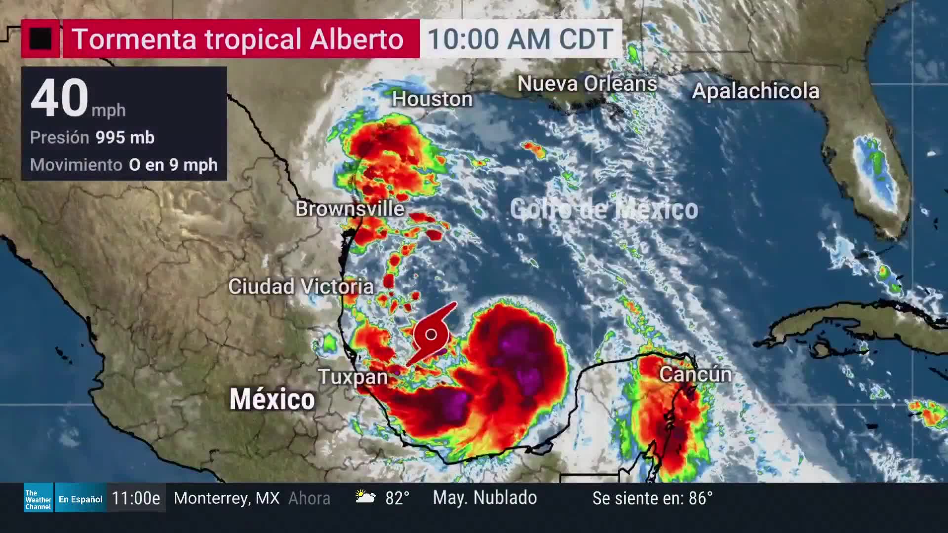 Tormenta Tropical Alberto se Forma en el Golfo de México - Videos de The Weather Channel