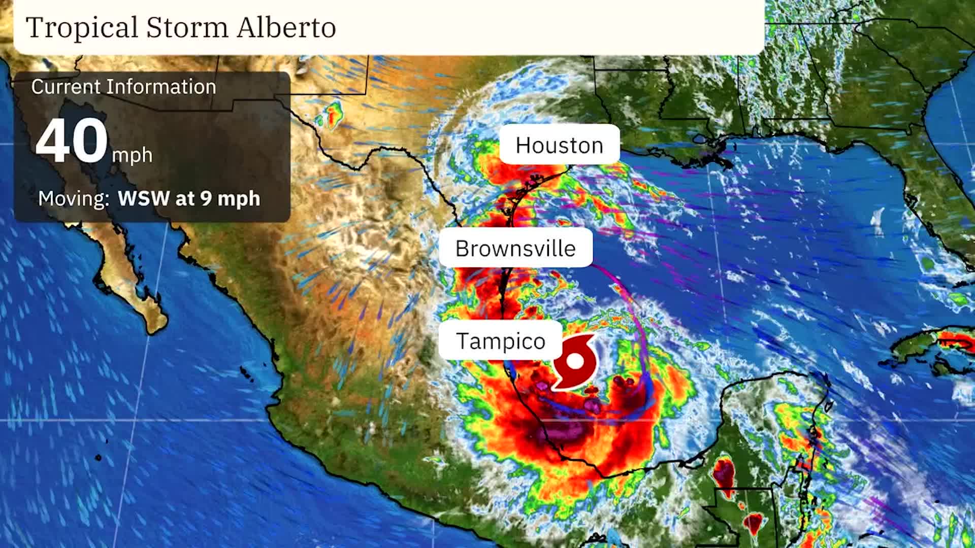 Alberto Spreads Heavy Rain & Wind Into Texas - Videos from The Weather ...