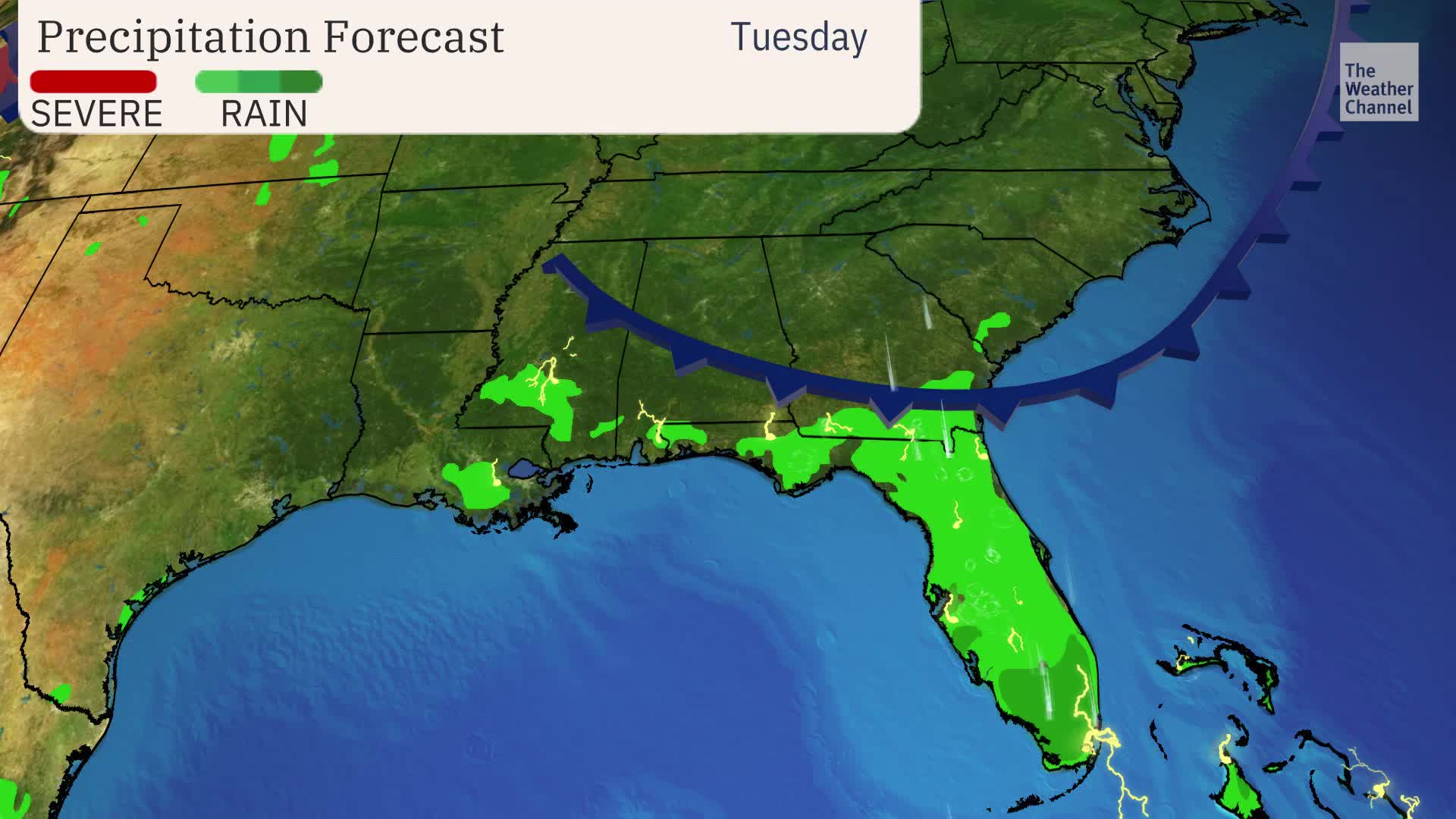 Showers To Soak The Southeast This Week - Videos from The Weather Channel