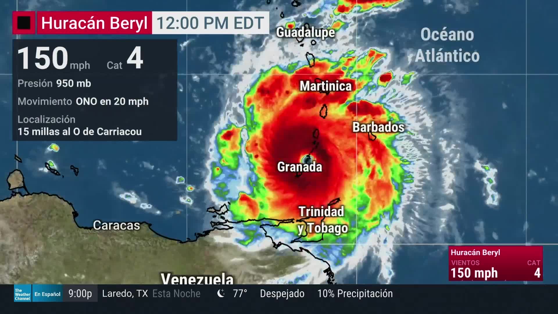 Lo Último sobre el Huracán Beryl en el Caribe - Videos de The Weather Channel