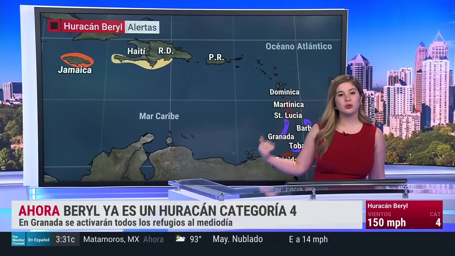 Beryl Ya Es Un Huracán Cat. 4 - Videos de The Weather Channel