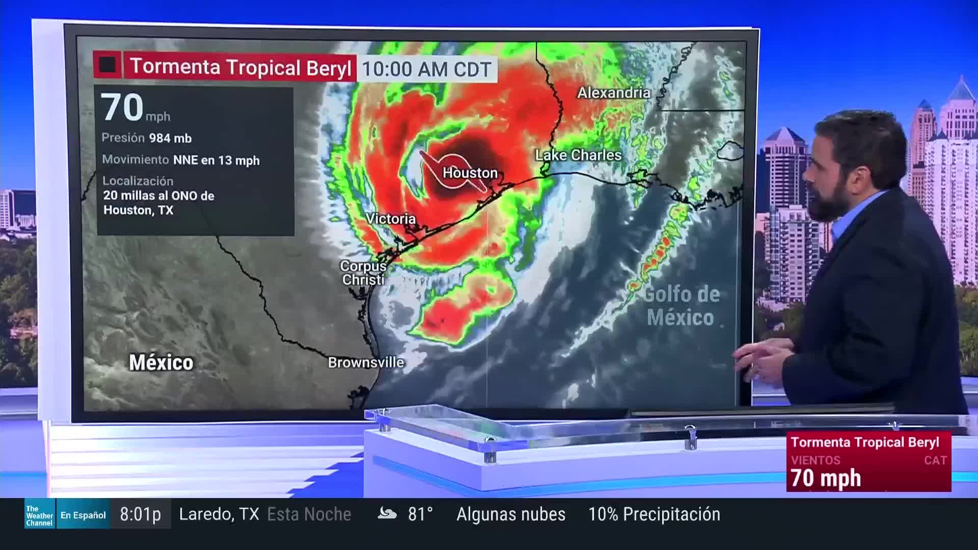 Beryl Azota Texas con Fuertes Lluvias - Videos de The Weather Channel