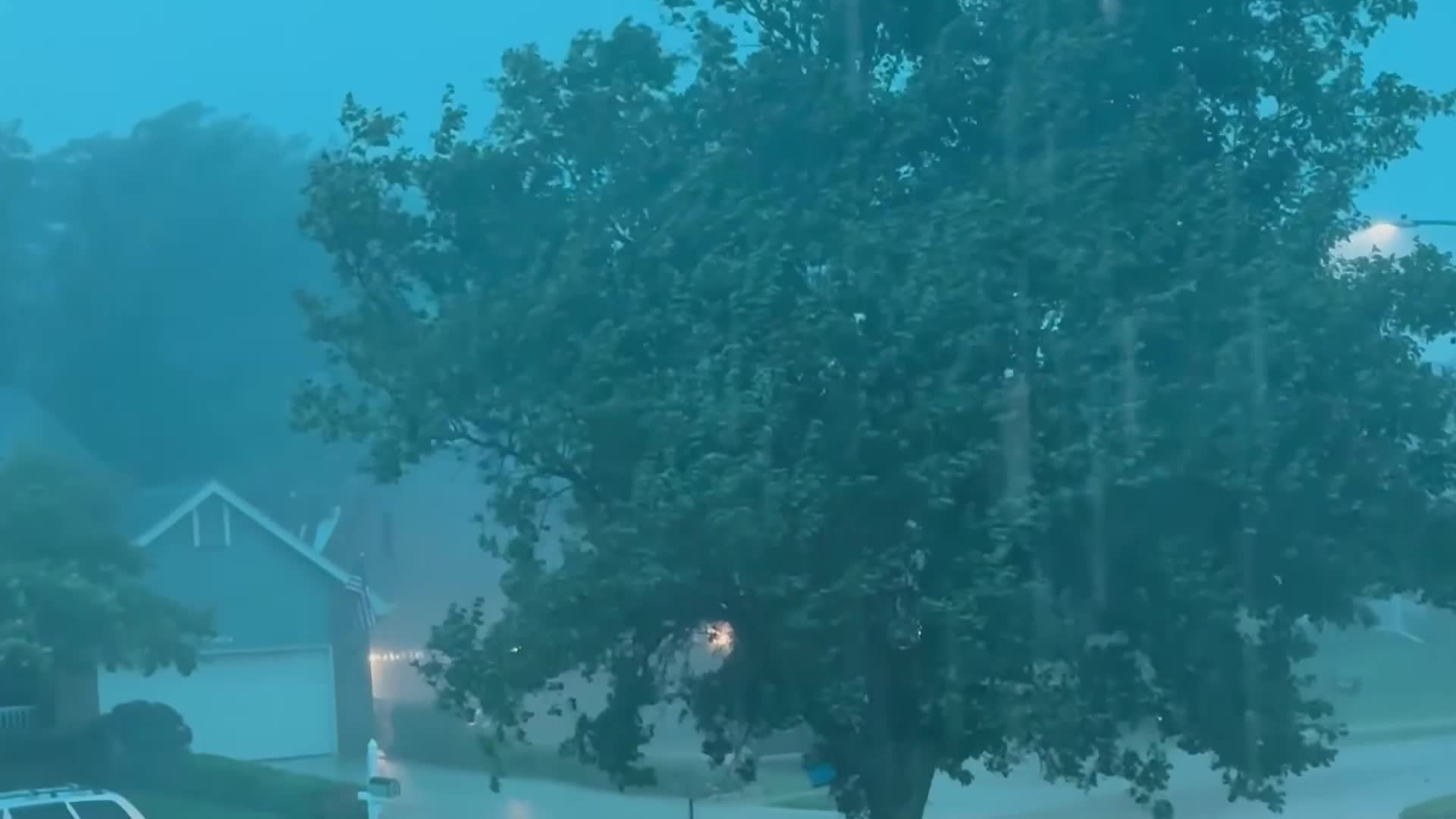 Omaha-Area Storms Bring Tree Down On Car - Videos from The Weather Channel