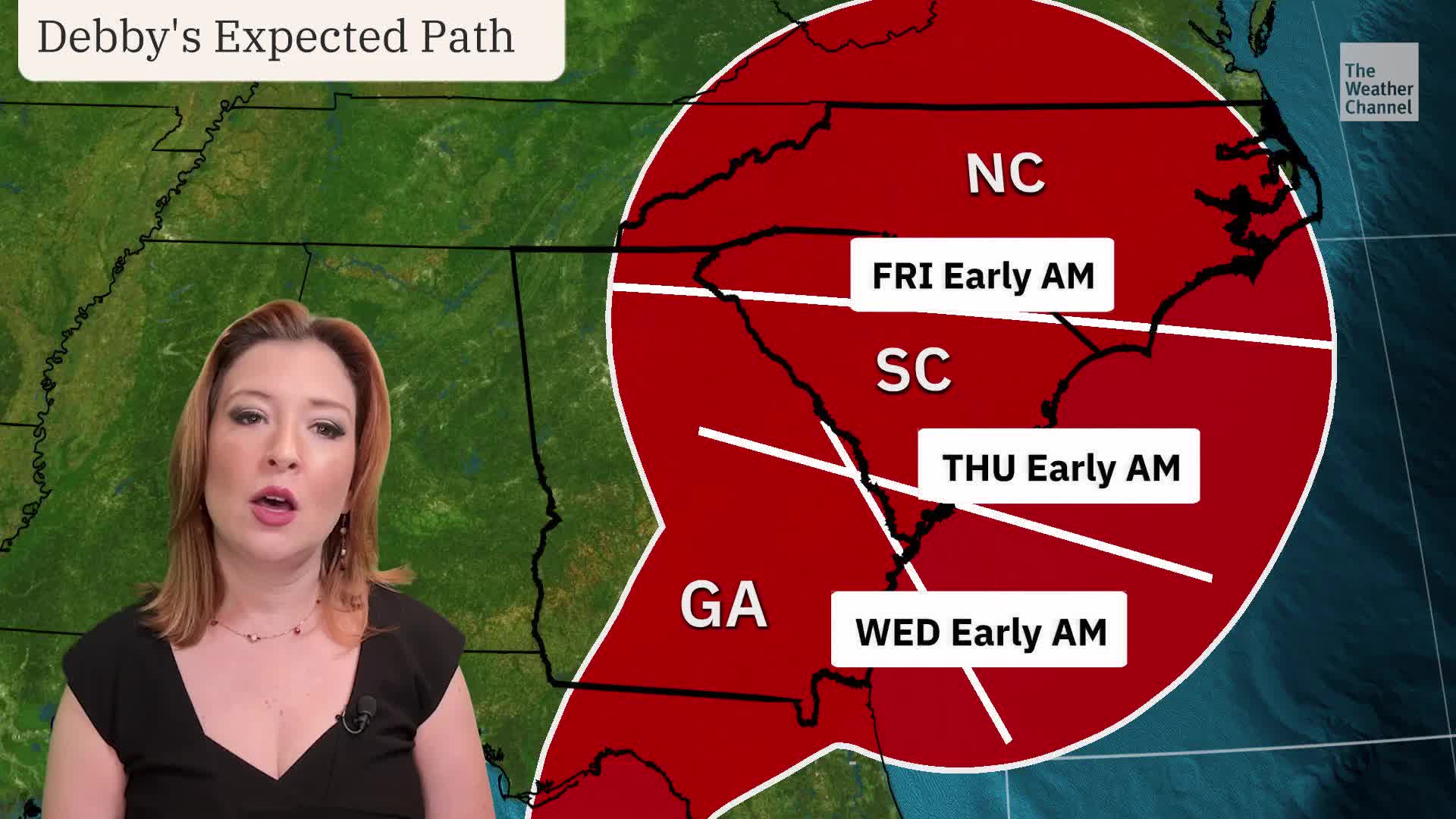 Debby Expected To Batter Georgia And The Carolinas - Videos from The ...