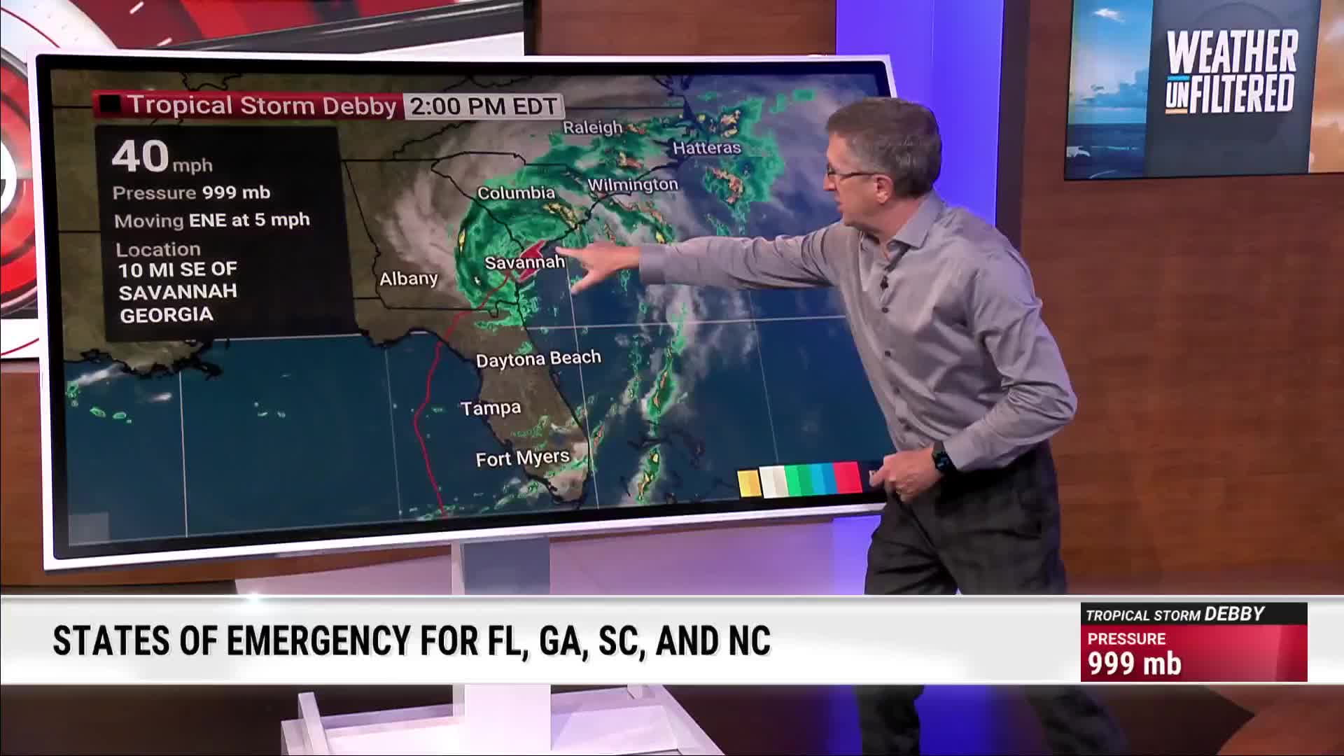 Tropical Storm Debby Inches Offshore - Videos from The Weather Channel