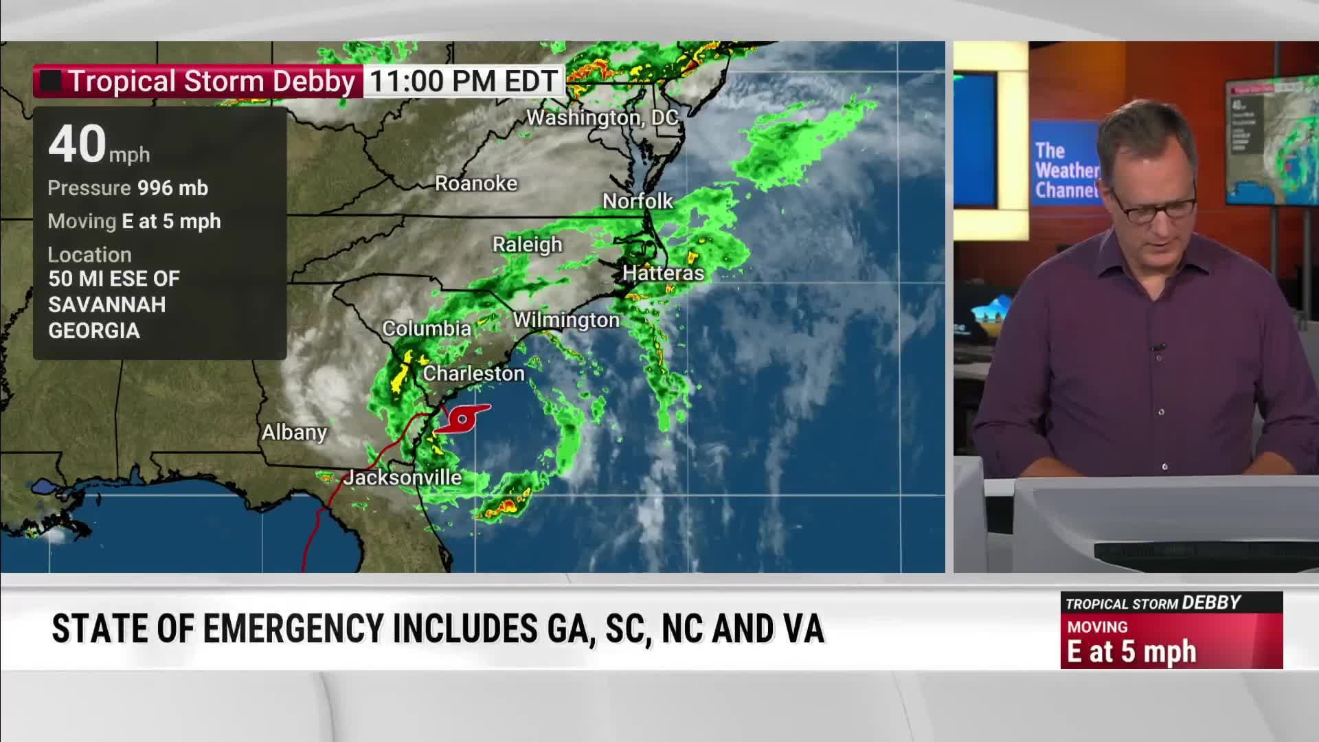 Tropical Storm Debby Stuck In Southeast - Videos from The Weather Channel