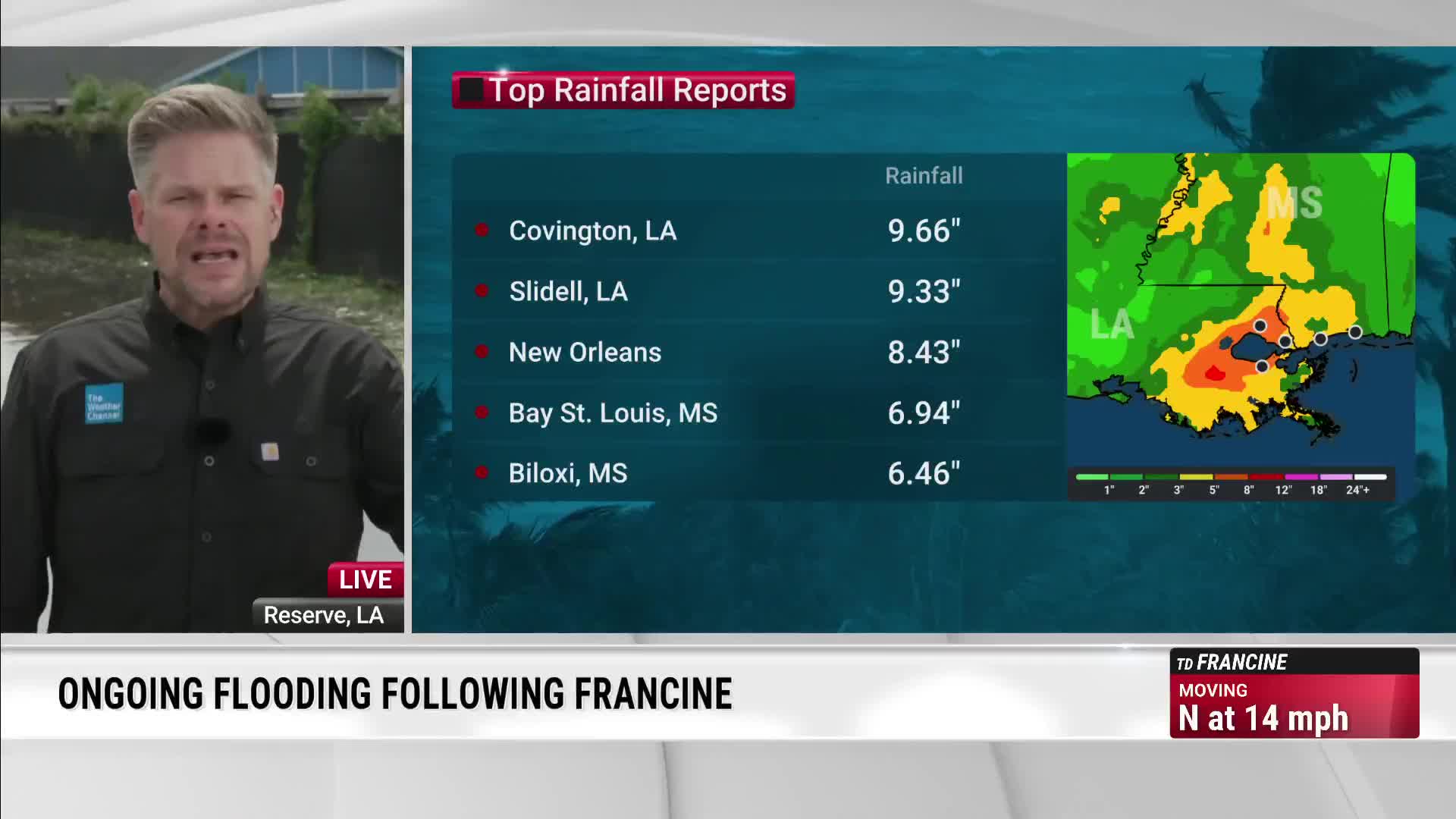 Flood-Weary Louisiana Residents Face Francine's Aftermath - Videos from ...