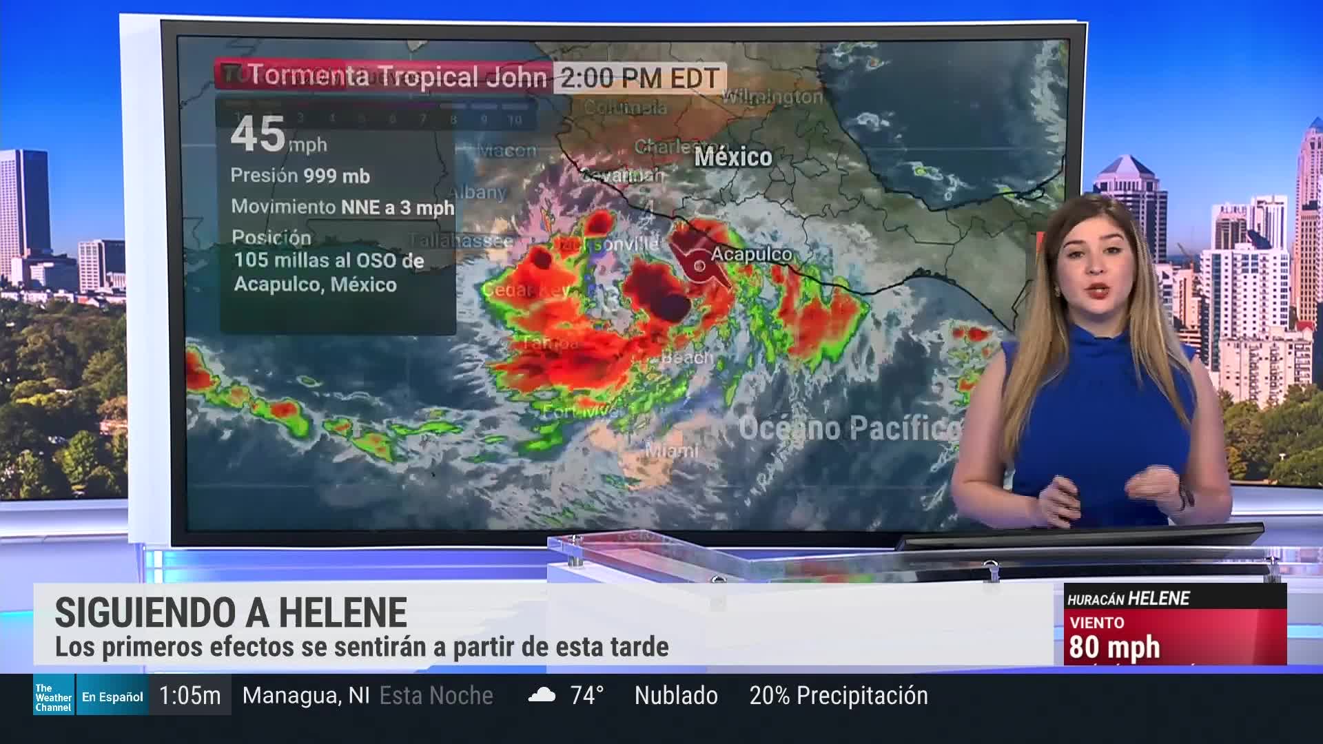 Tormenta John Tocará Tierra de Nuevo Cerca de Acapulco - Videos de The ...