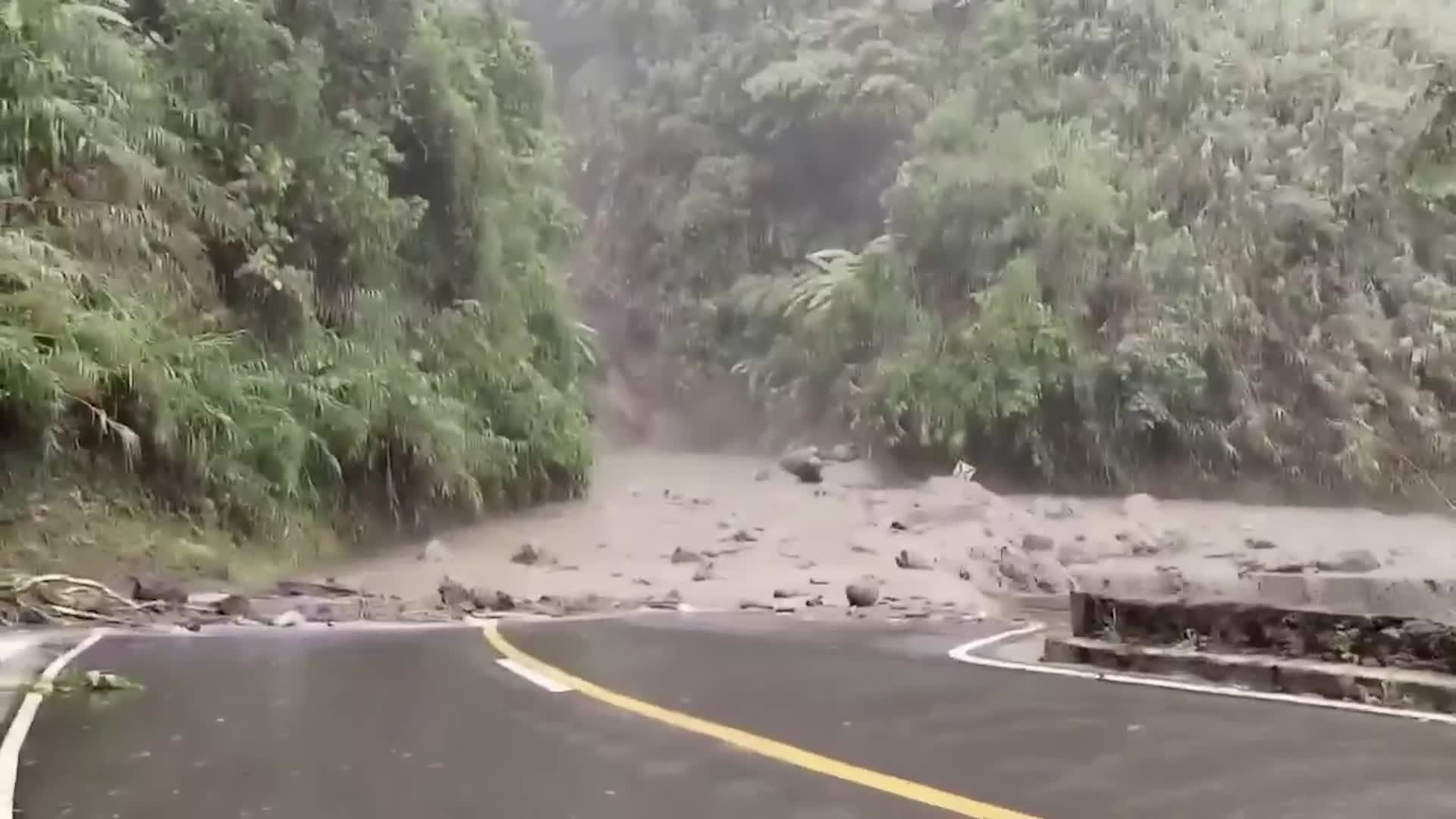 Mudslide Overtakes Road Due To Tropical Storm - Videos from The Weather ...