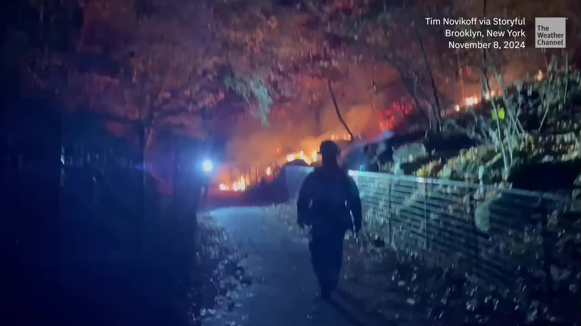 Prospect Park Ablaze Amid Dry NYC Weather - Videos from The Weather Channel
